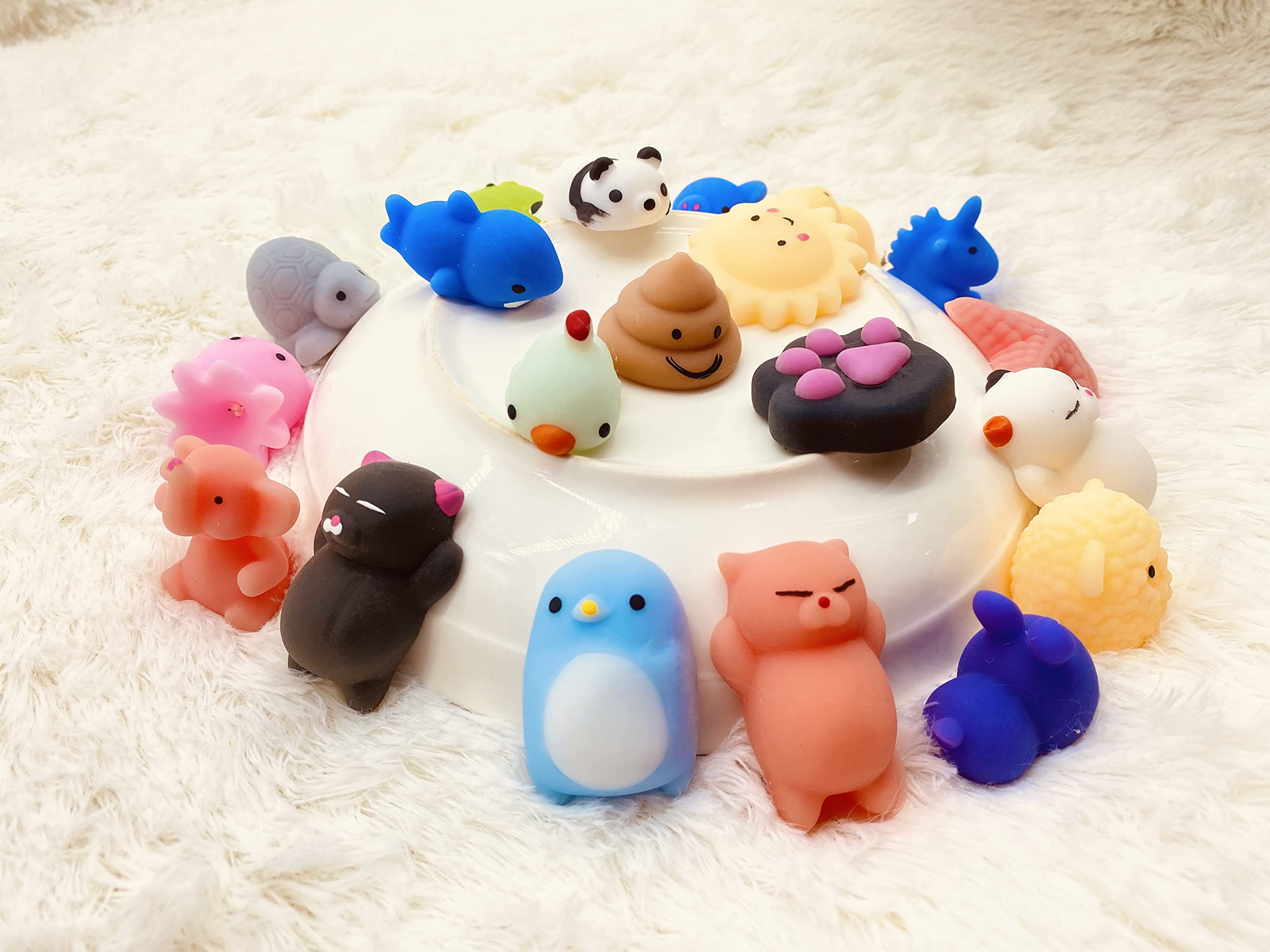 FUFUFA - 20 Pack Mochi Fidget Squishy Toys For Boys and Girls - Party ...