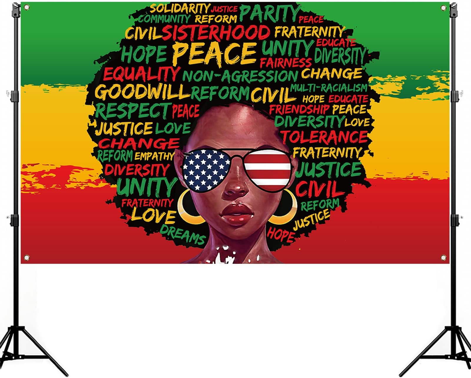 Amazon.com : Nepnuser Black History Month Photo Booth Backdrop African ...