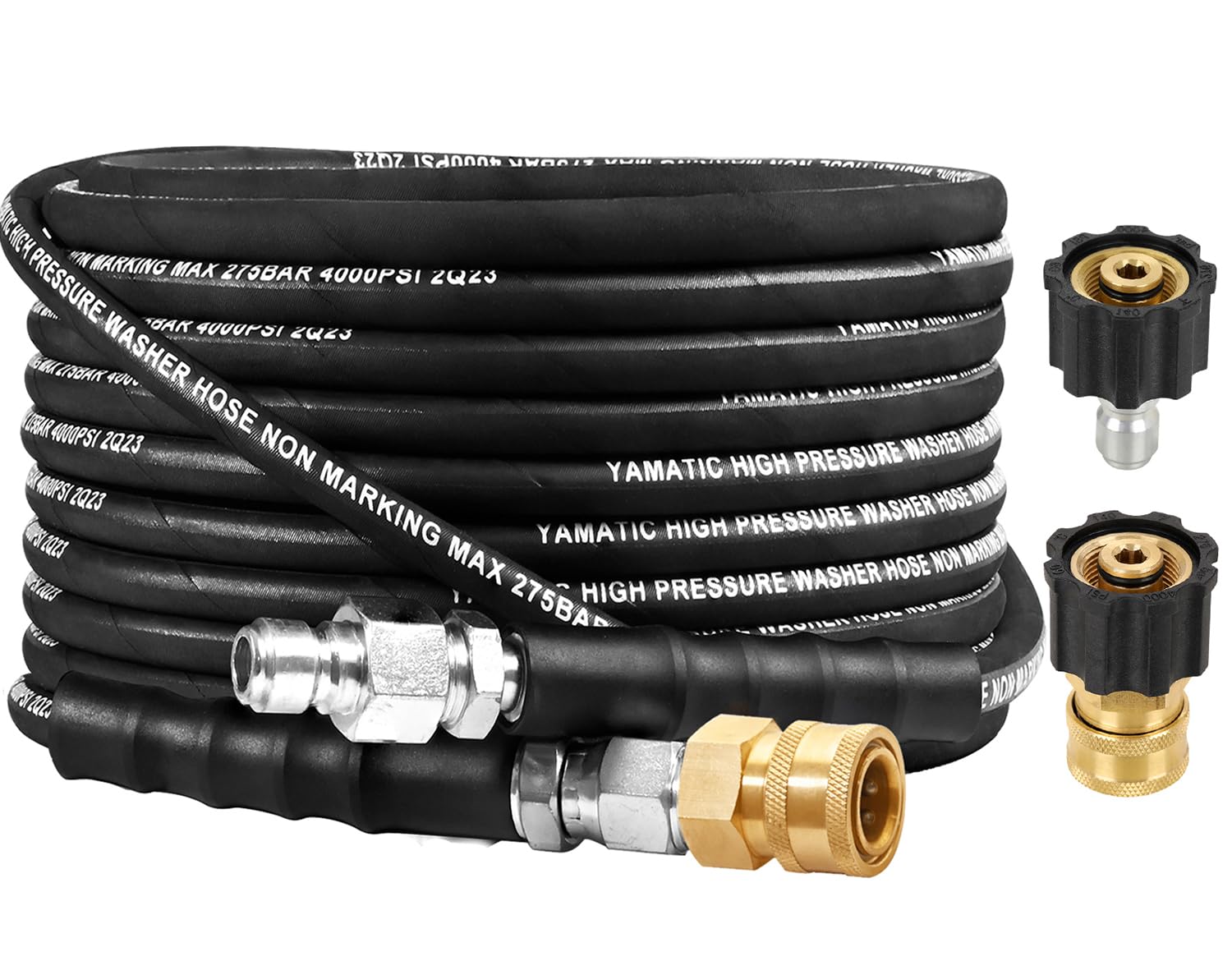 Snapklik.com : YAMATIC Kink Resistant Pressure Washer Hose 1/4" 25FT ...