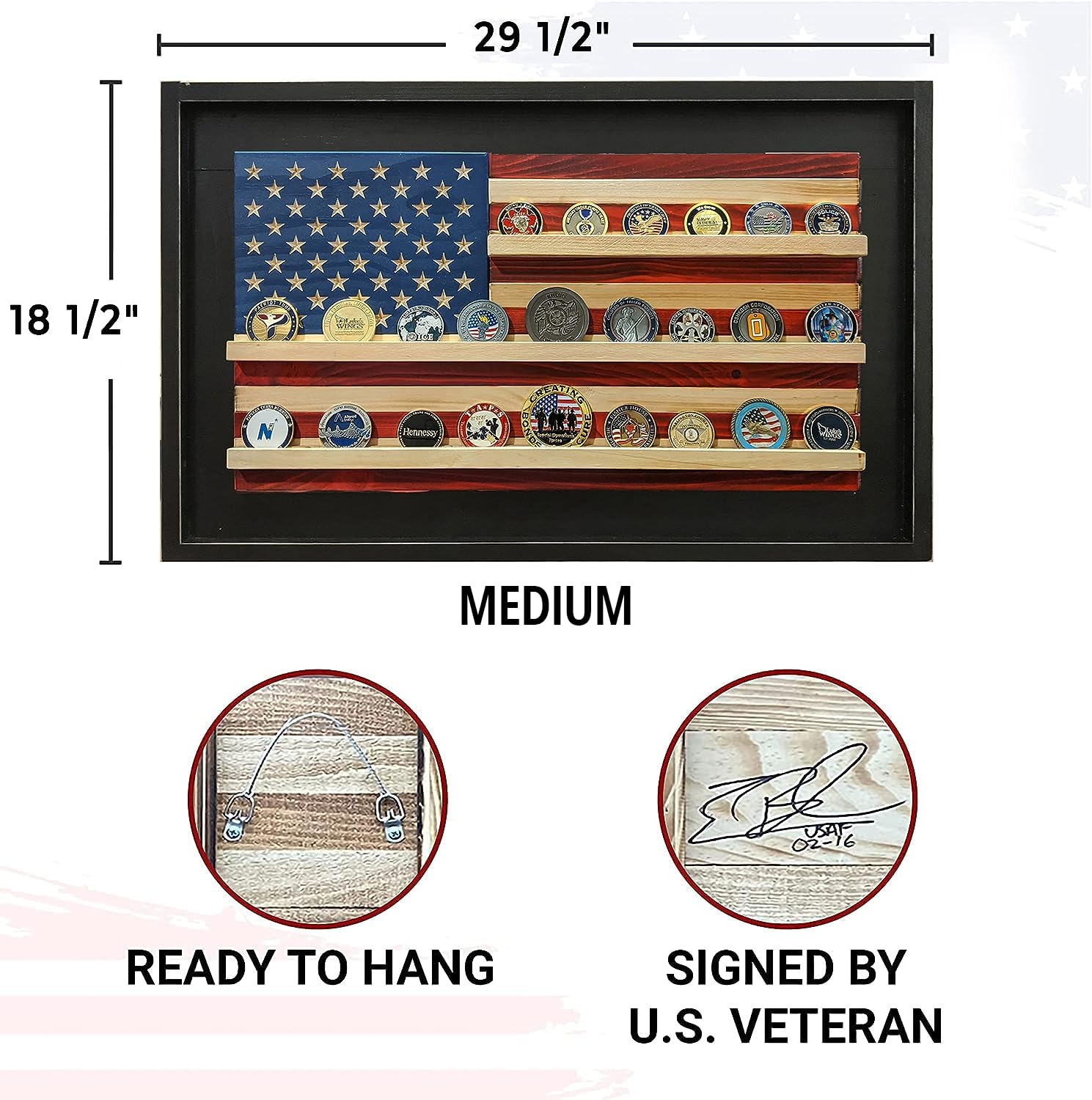 Military Flag Display Case Flags Of Valor American Flag Coin Display ...
