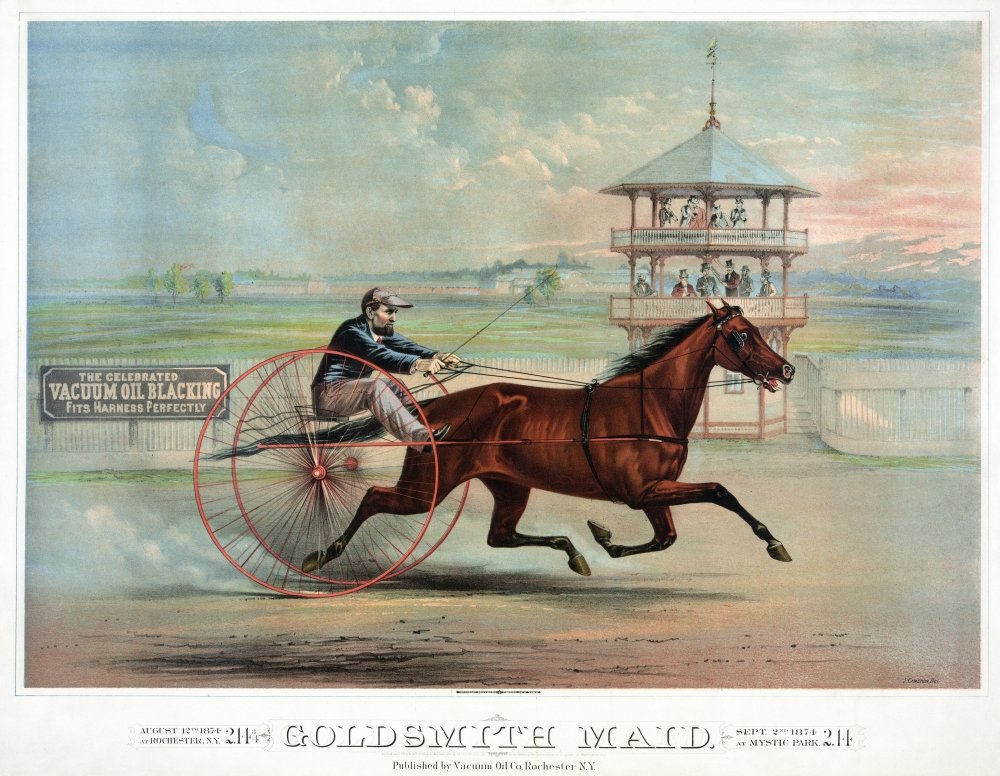 Racehorse Goldsmith Maid Nthe Racehorse Goldsmith Maid Lithograph ...