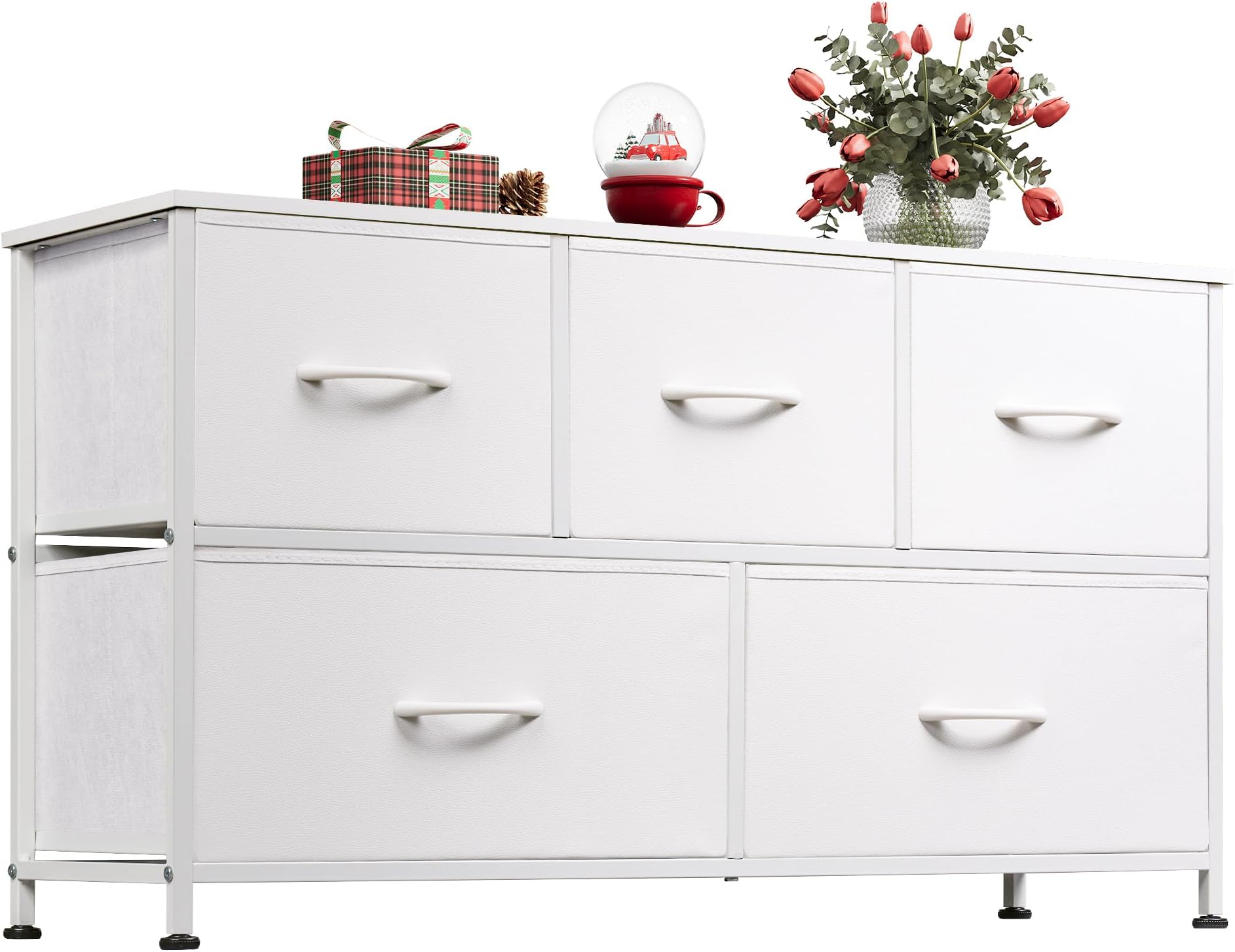 Amazon.com: WLIVE Dresser for Bedroom with 5 Drawers, Wide Chest of ...