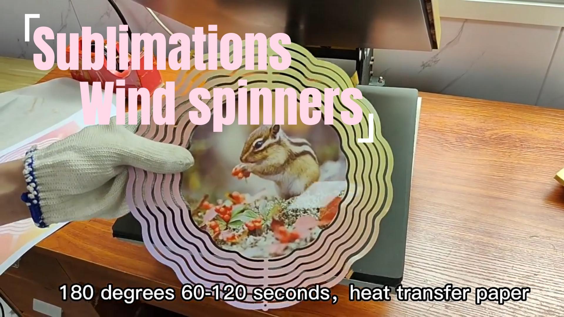 Watch Double Sided Sublimation Wind Spinner Blanks on Amazon Live
