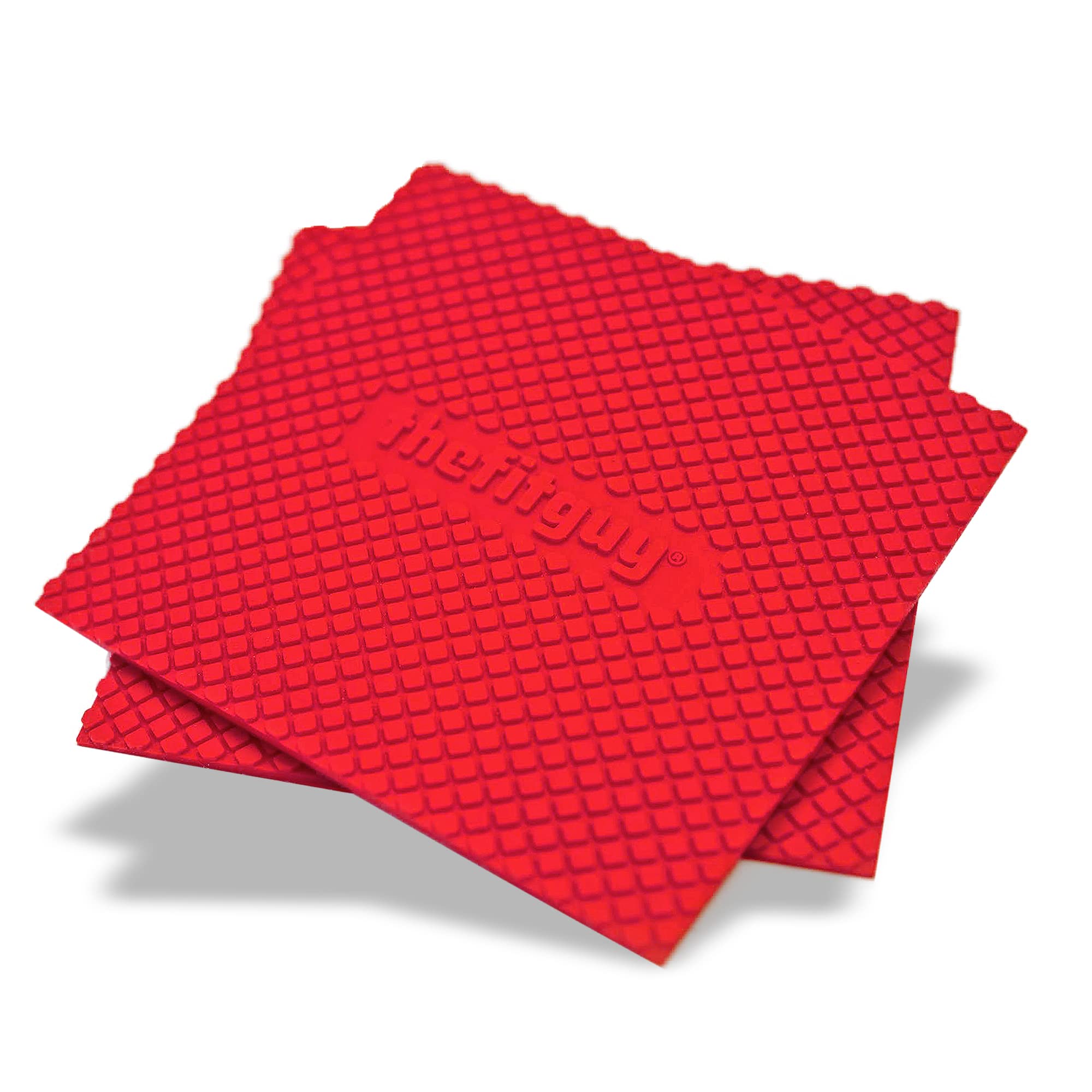 Thefitguy Silicone Comfy Grip Pads For Weightlifting Pair Red ...