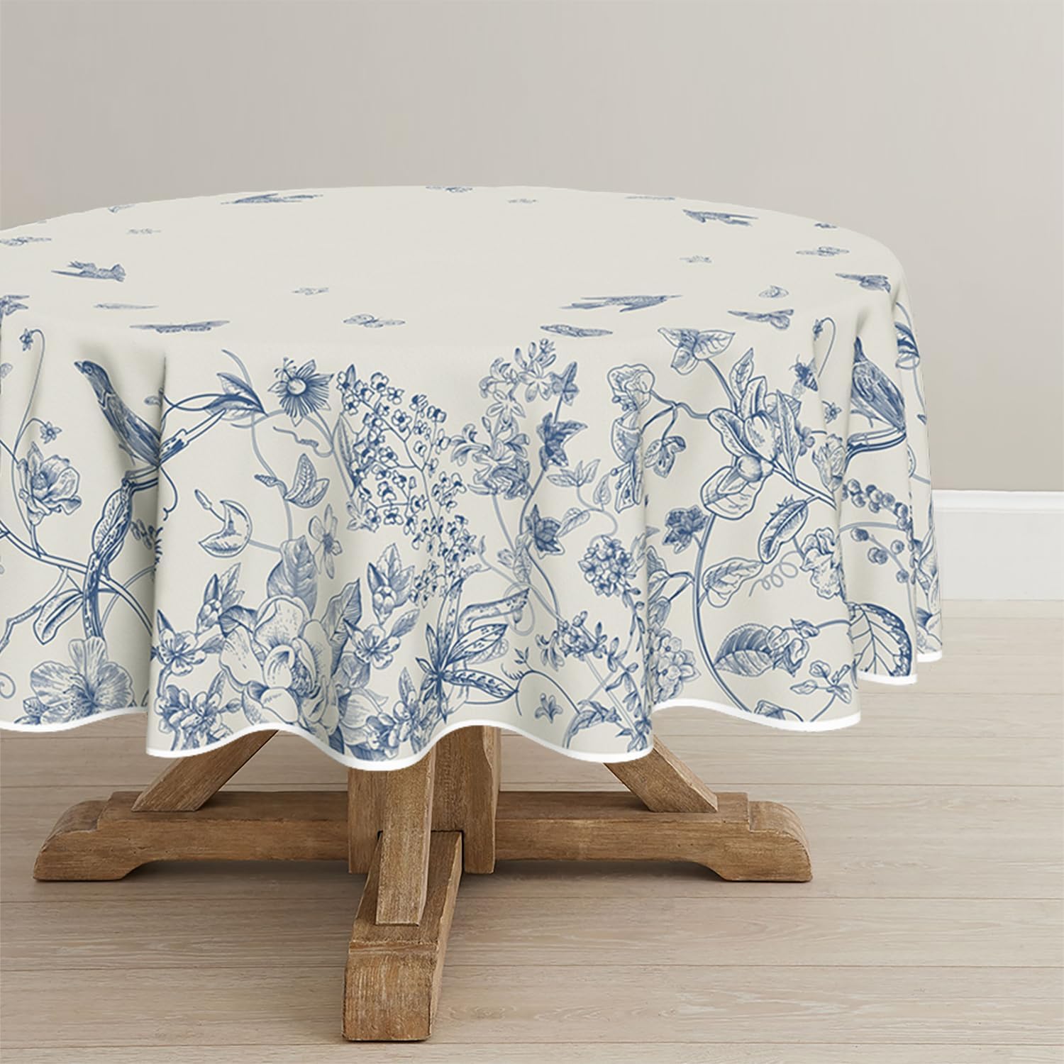 Amazon.com: Horaldaily Spring Tablecloth 90×90 Inch Round, Hand-Drawing ...