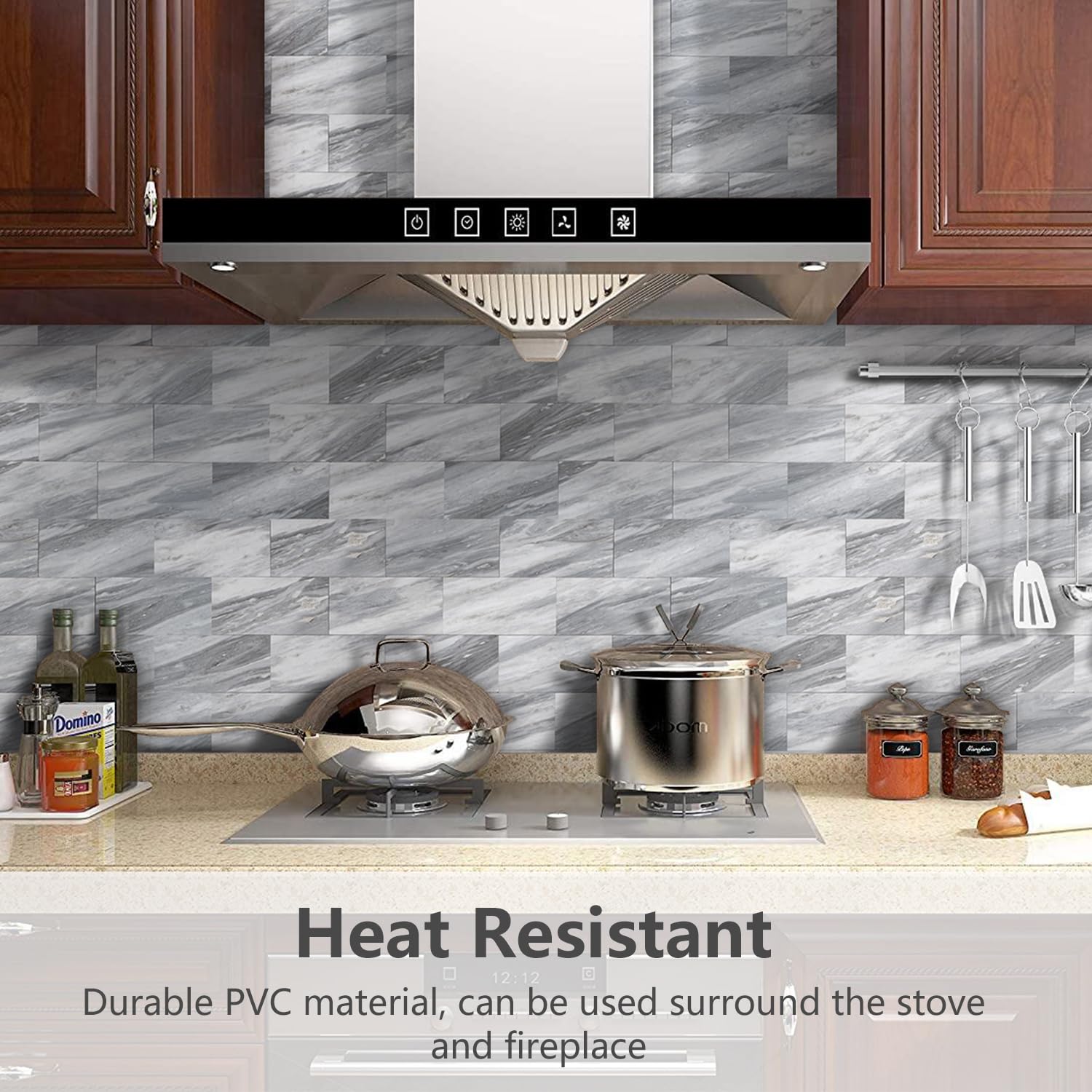 Snapklik.com : STICKGOO 100-Pieces Peel And Stick Backsplash