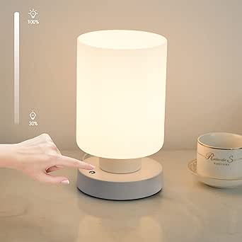 ECOESPTI Cordless Bedside Lamp, Portable Rechargeable Table Lamps for ...