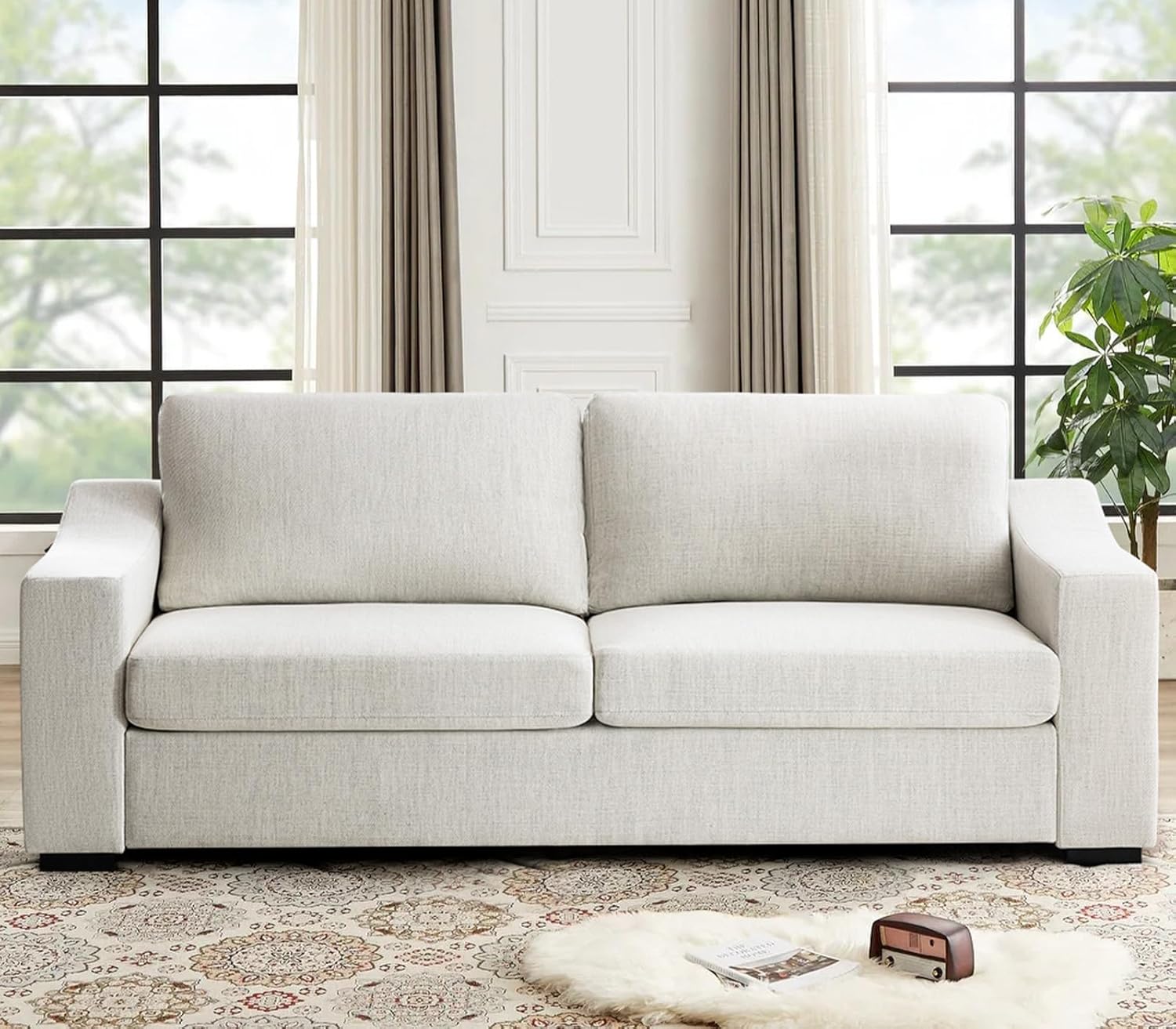 Amazon.com: ELUCHANG 85" Modern Sofa Couches for Living Room, 3 Seater ...