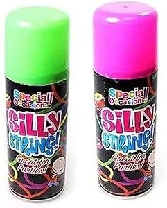 SDMAX Assorted Colours Silly String Spray - Perfect For Kids' Birthday ...