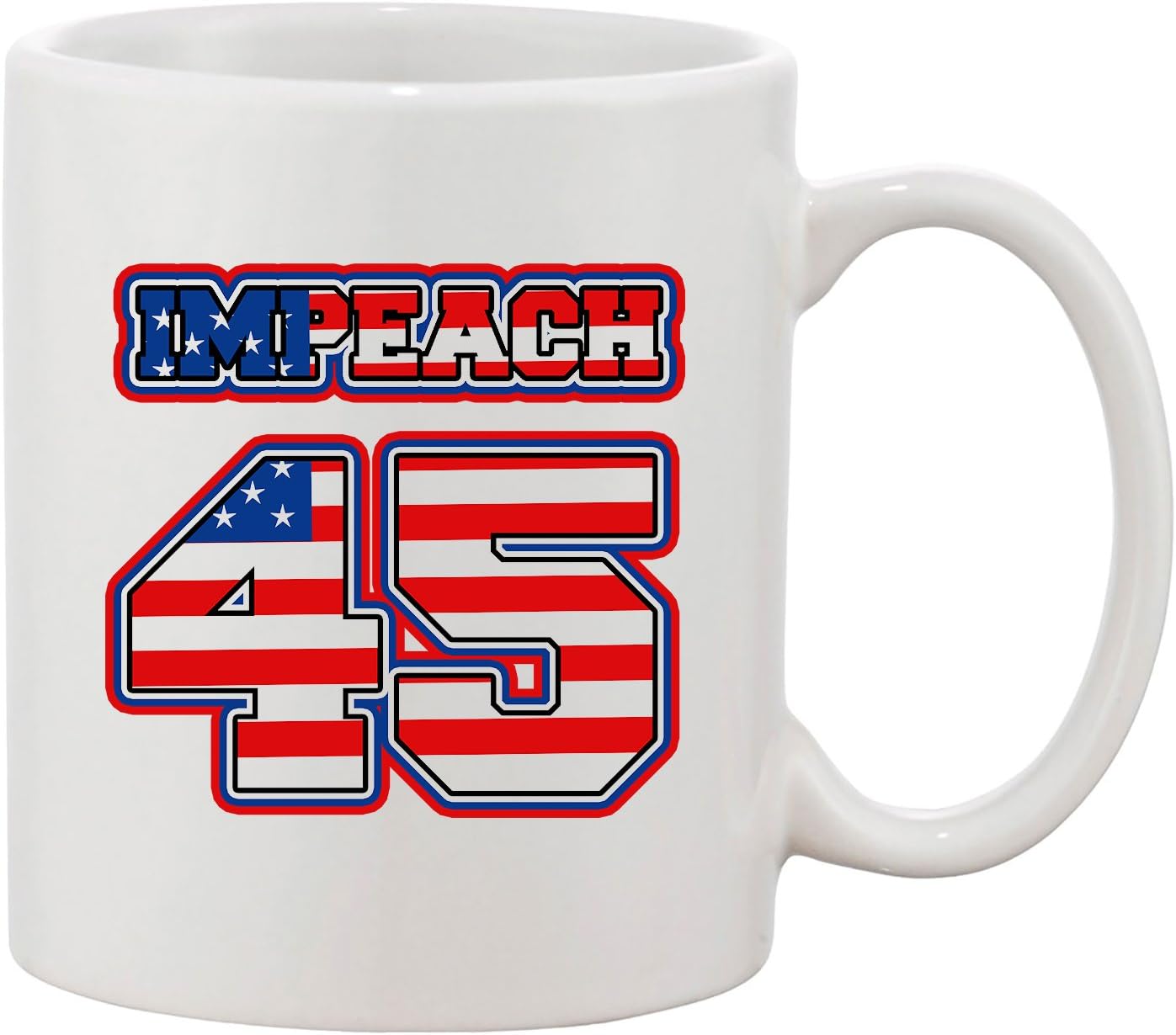 Amazon.com: Impeach 45 President Donald USA American Flag Support DT ...