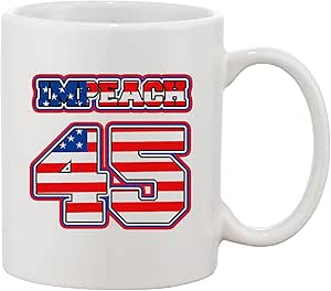Amazon.com: Impeach 45 President Donald USA American Flag Support DT ...