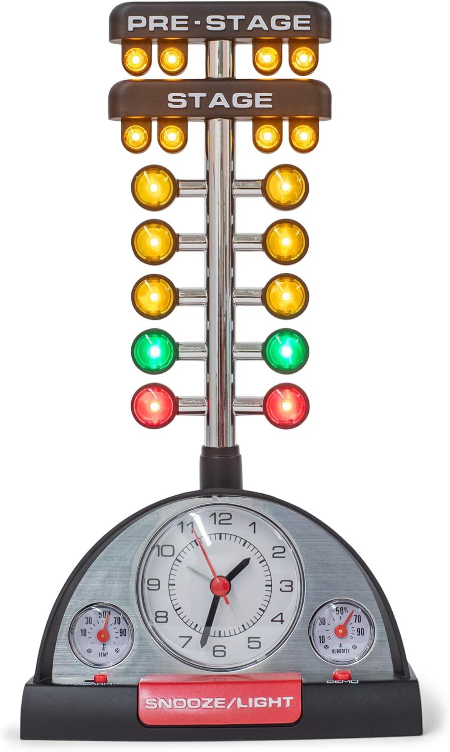 Drag Racing Starting Lights Bedside Tabletop Alarm Clock with ...