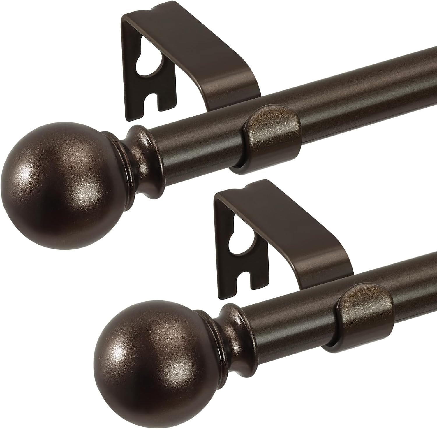 Amazon.com: 2 Pack Bronze Curtain Rods 48 to 84 Inches(4-7 Feet),5/8 ...