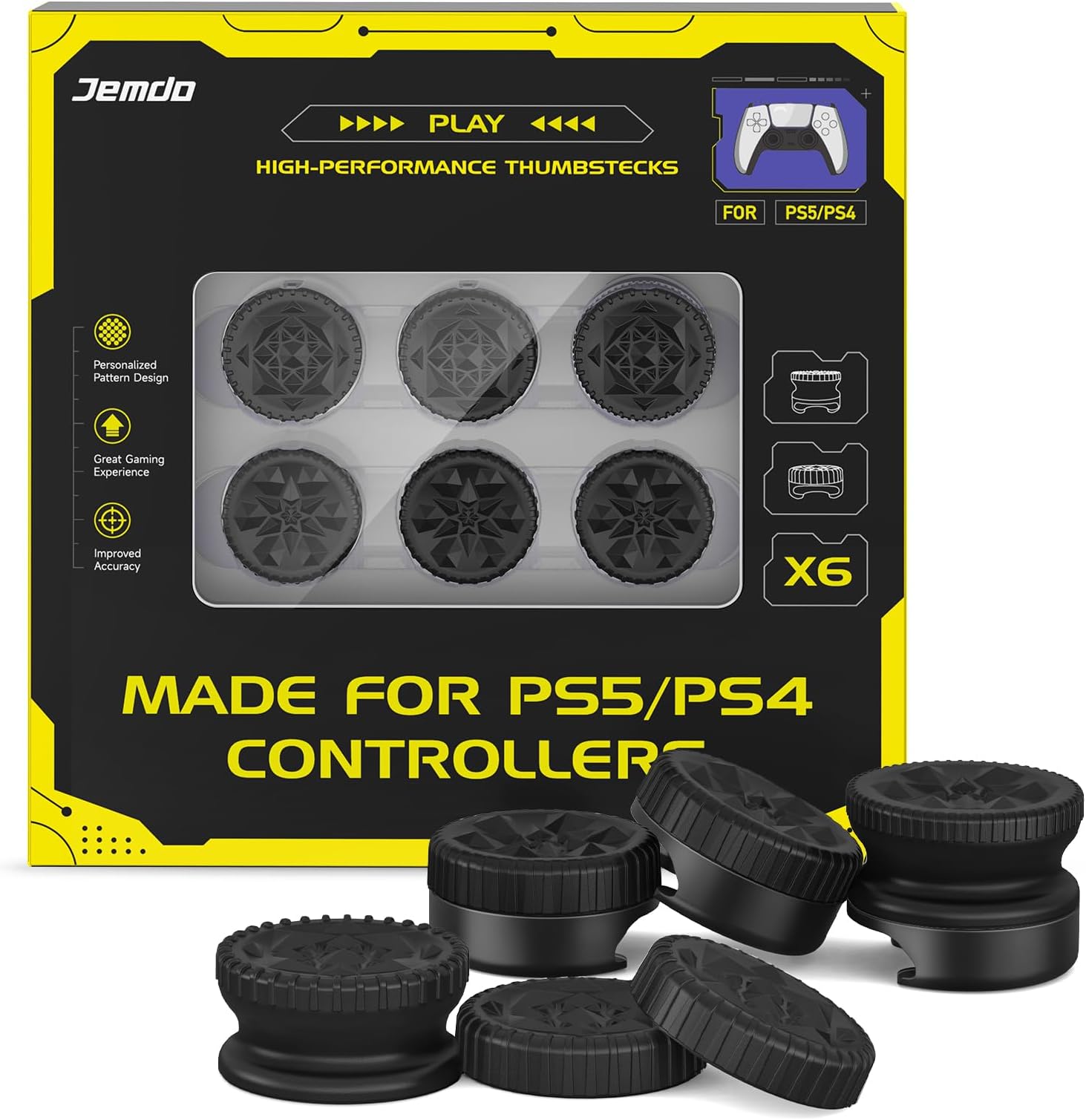 Amazon.com: PS5 Controller Accessories PS4 Controller Grips Thumbstick ...