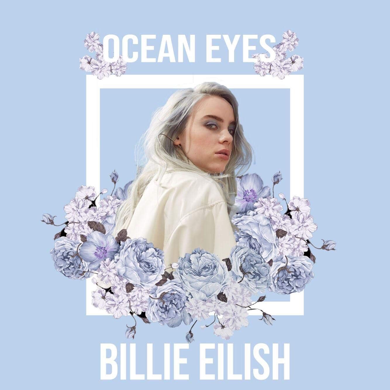 United Mart Poster Billie Eilish Ocean Eyes Singer Album Cover Poster ...