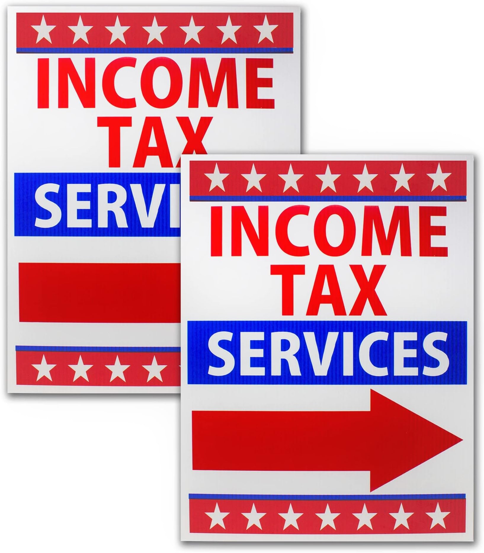 Amazon.com : VIBE INK Large 18" x 24" Inches "Income Tax Services ...