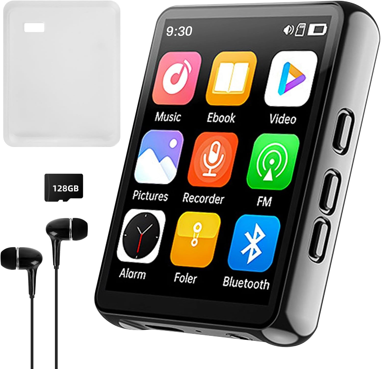 80GB MP3 Player mit Bluetooth und WLAN,Diofox MP3 MP4 Musikplayer mit Spotify,4 Zoll Touchscreen ...