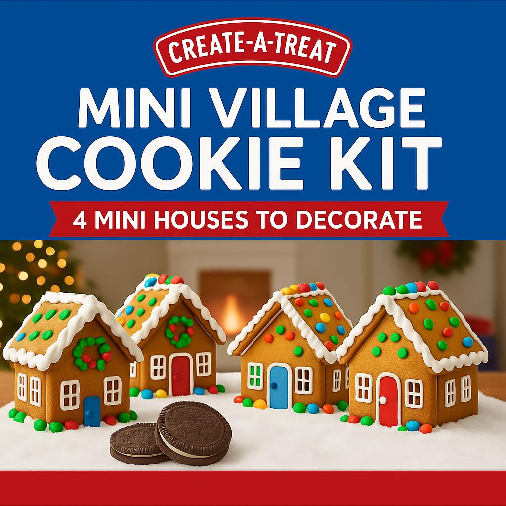 Amazon.com : Mini Village Or Miniature House Cookie Kit – Build ...