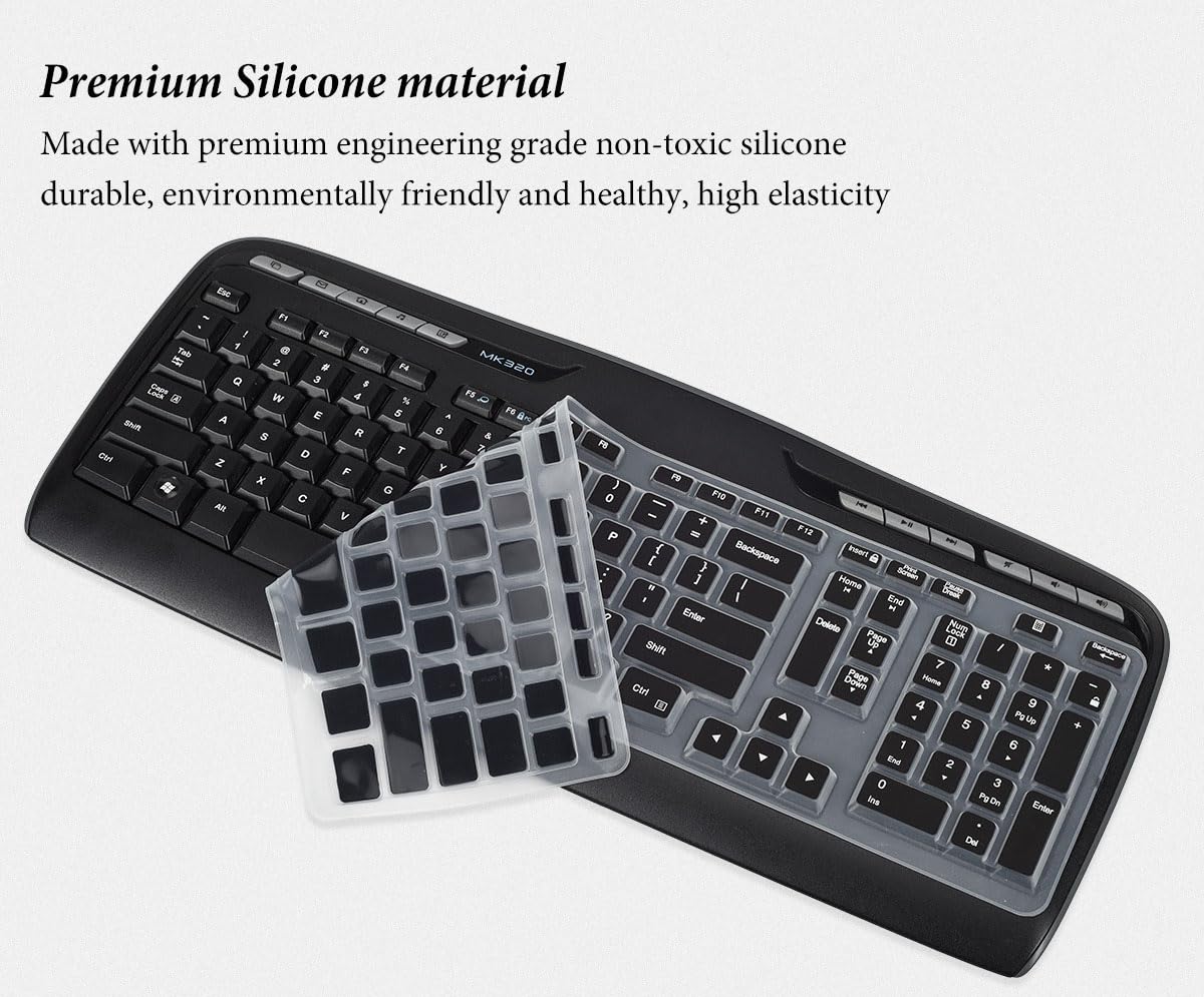 Snapklik.com : Keyboard Cover Skin Protector For Logitech MK320, YR002 ...
