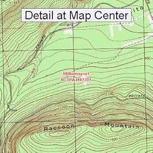 Amazon.com : USGS Topographic Quadrangle Map - Williamsport ...