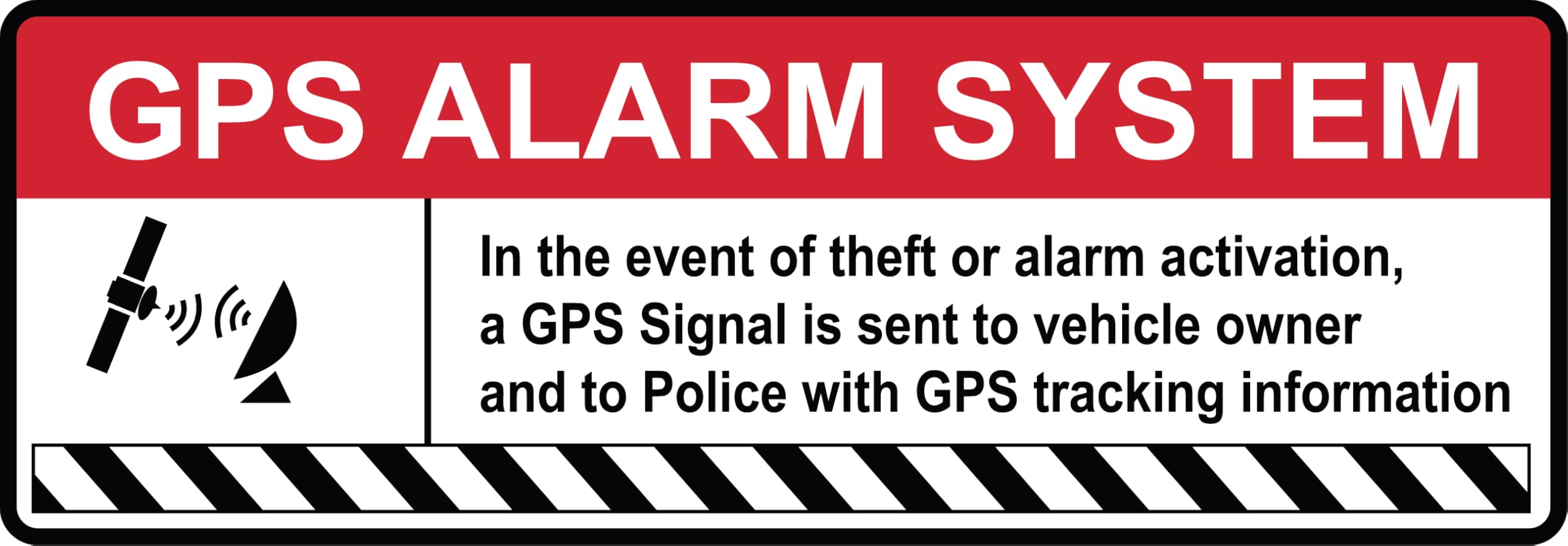 Tracker Pad Gps Sticker Protect Gps Tracking Reflective Vinyl Warning ...