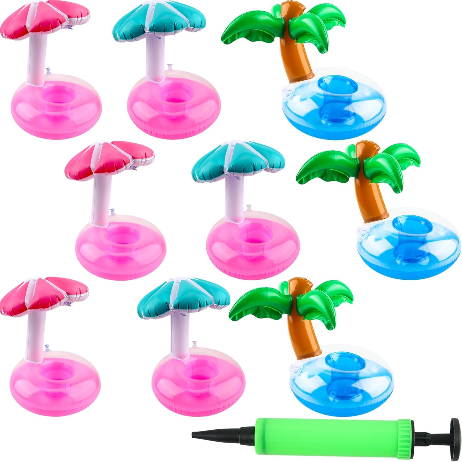 Amazon.com: Sonarun 12 Pack Inflatable Drink Holder Floats Inflatable ...