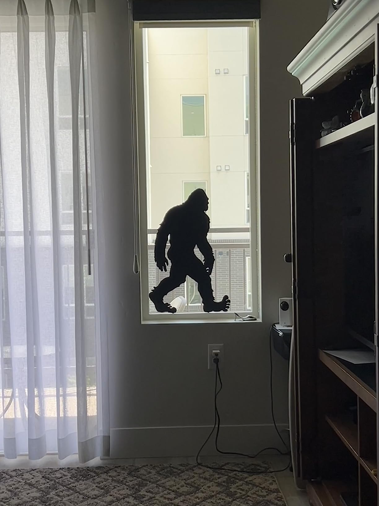 Amazon.com: Zeckos 24-Inch Black Metal Cutout Bigfoot Silhouette Wall ...