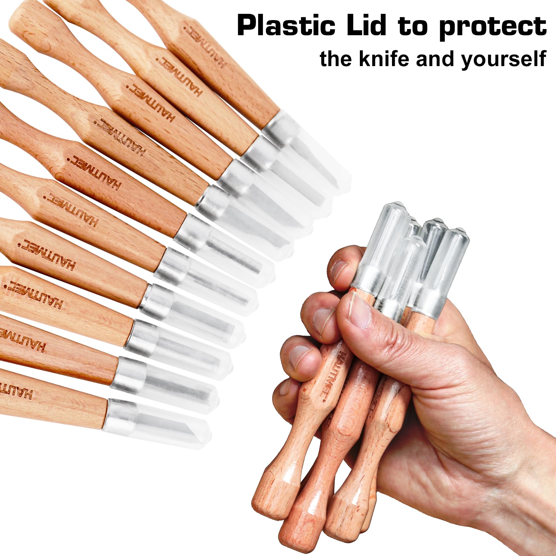Snapklik.com : HAUTMEC Wood Carving Tool Set - 10 PCS Hand Carving ...
