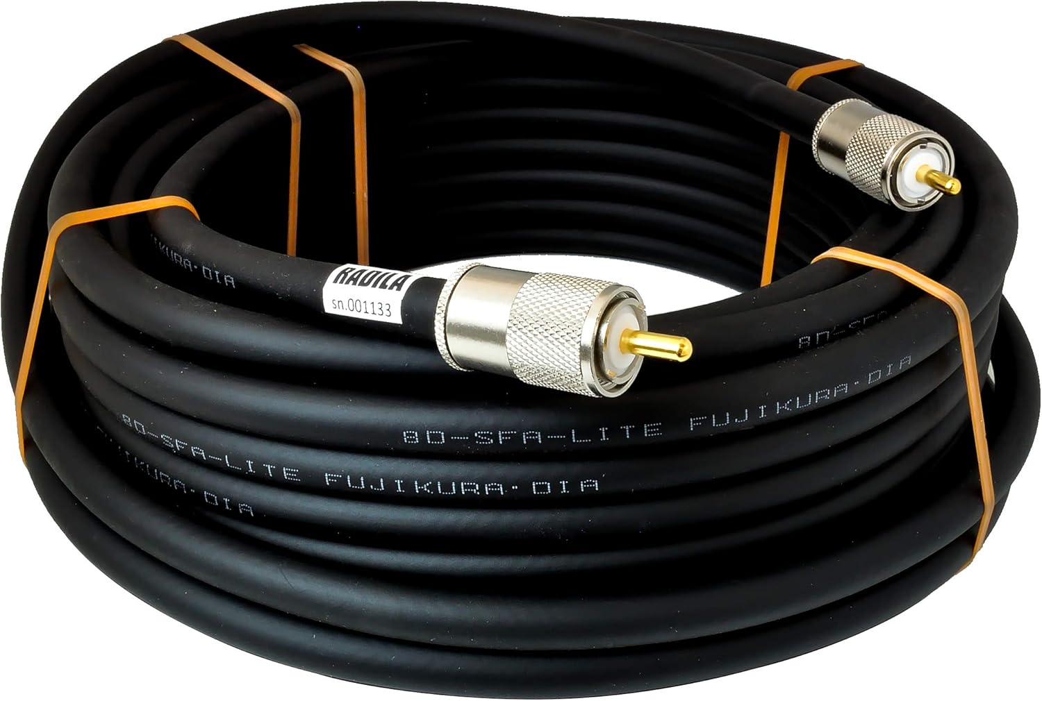 Amazon | RADILA 8DSFA (20m) 両端MP 【低SWR仕様（実測データ付）】｜フジクラ採用｜低損失 8D-SFA｜MP-MP｜アマチュア無線｜同軸ケーブルセット｜固定局用 ...