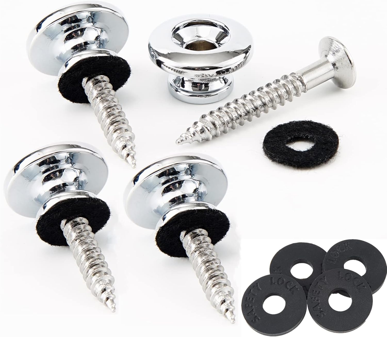 Amazon.com: Miwayer Guitar Strap Locks Ukulele Straplock Bass Strap ...