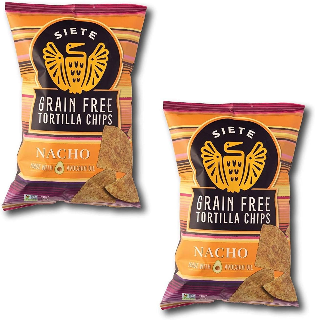 Amazon.com: Siete Nacho Grain Free Tortilla Chips, 5 oz bags, 2-Pack