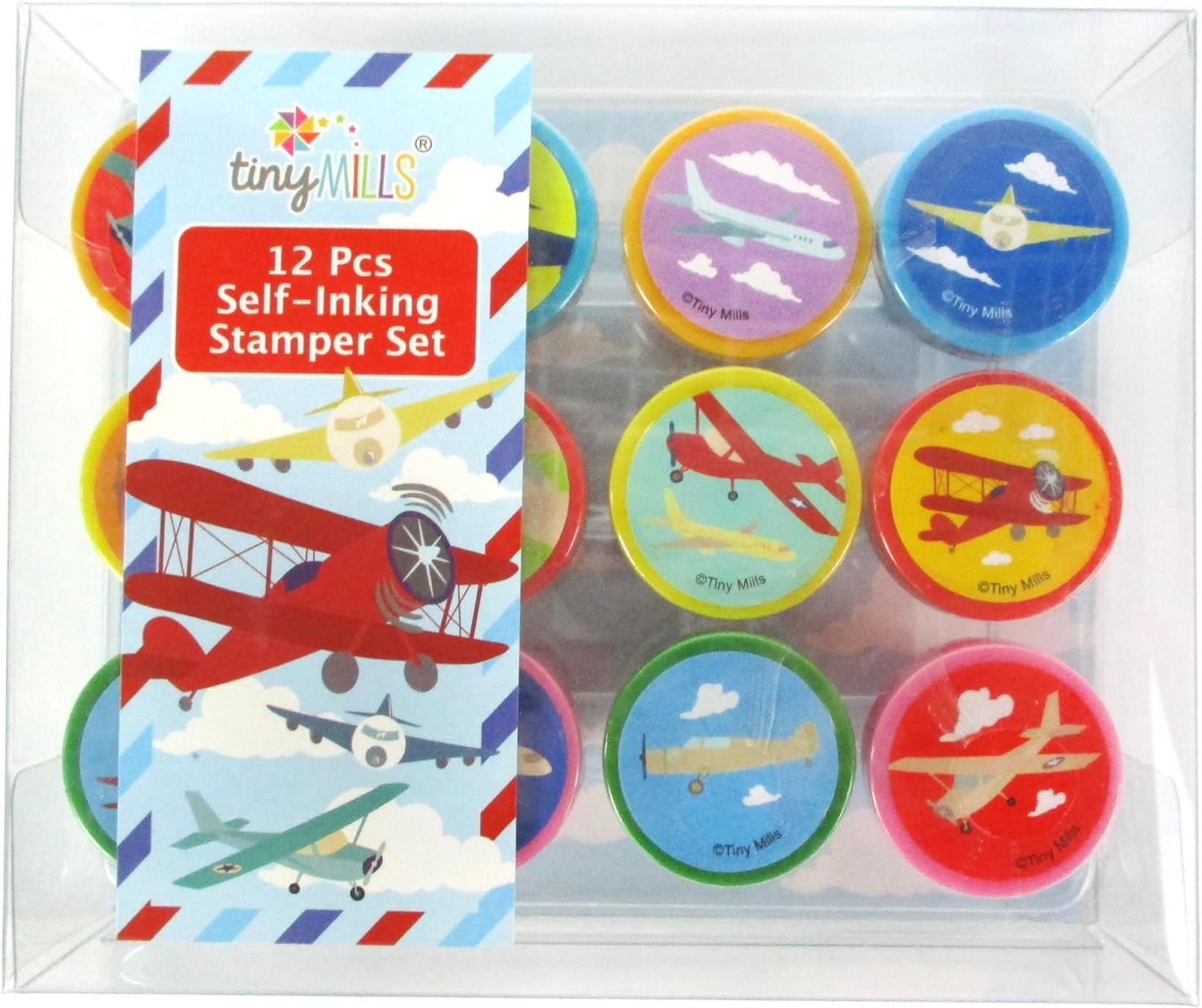 Amazon.com: TINYMILLS 12 Pcs Airplane Stamp Kit for Kids : Toys & Games