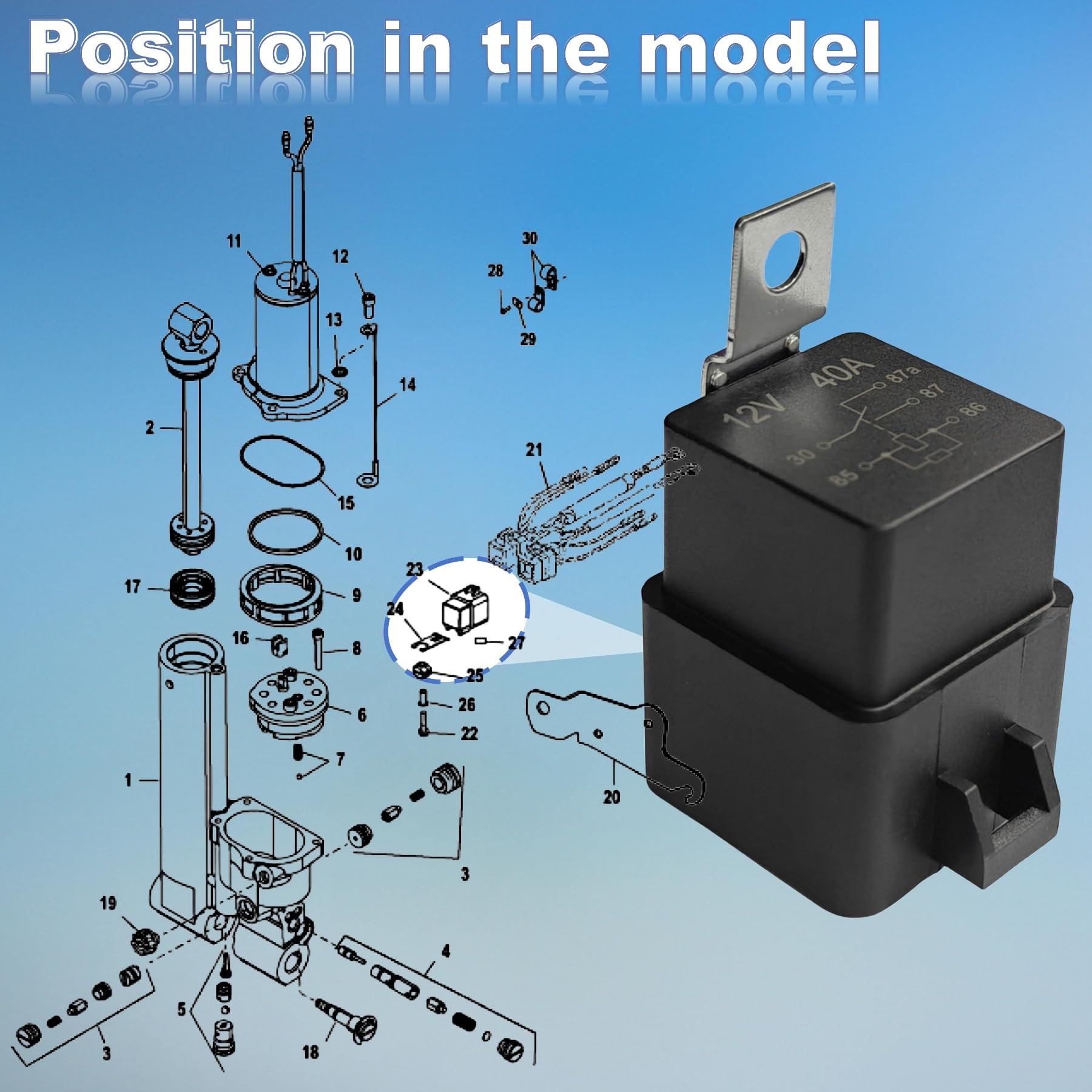 Snapklik.com : 882751A2 Power Trim Relay For Mercury Outboard And ...