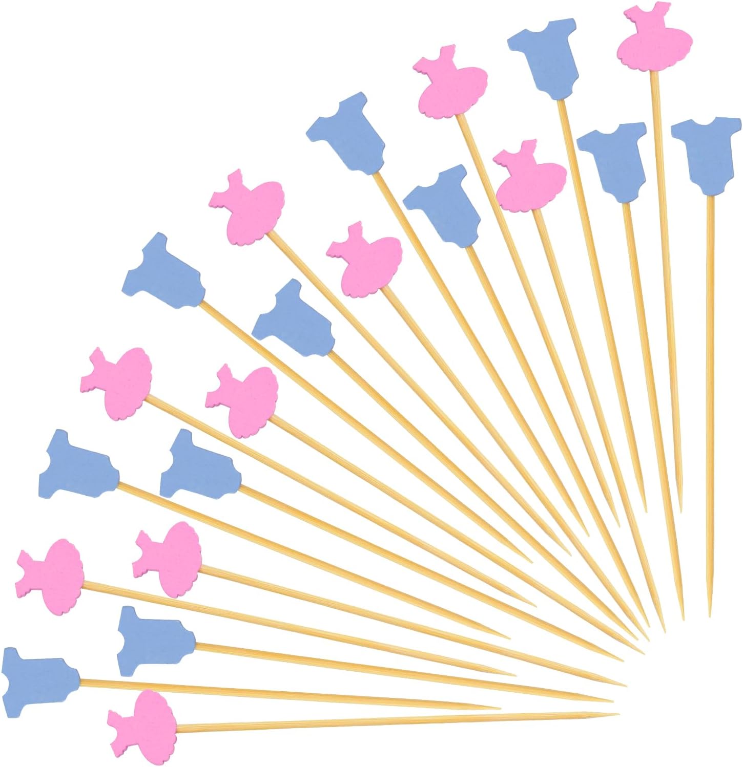 Amazon.com | 100PCS Gender Reveal Cocktail Picks 4.7 Inch, Boy or Girl ...