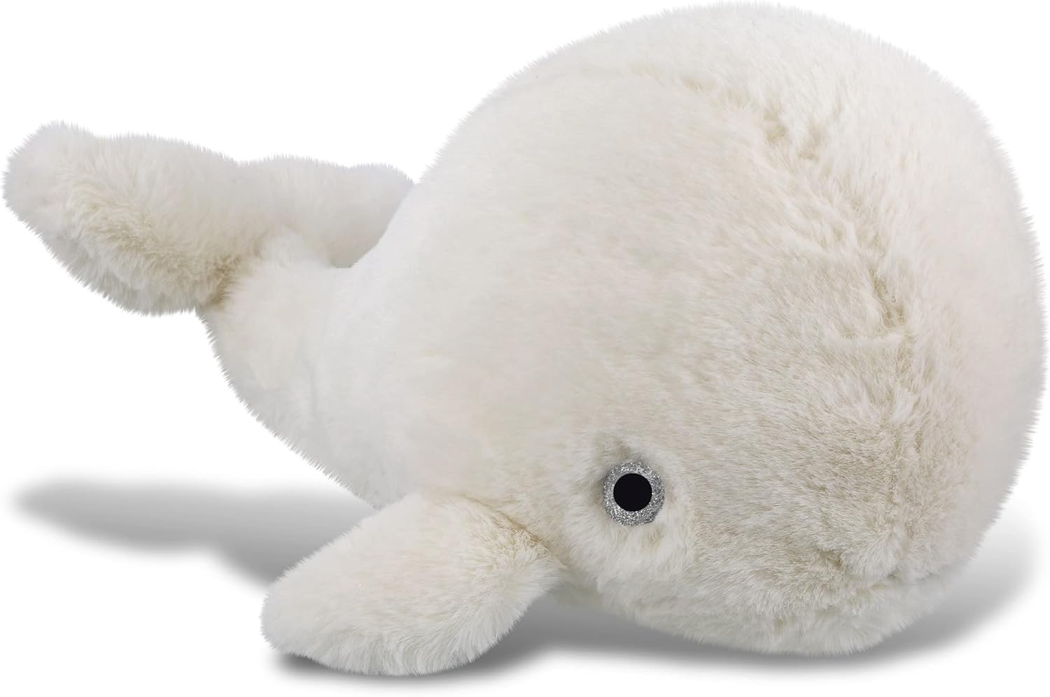 Amazon.com: DolliBu Plush Whale Stuffed Animal - Soft Huggable White ...