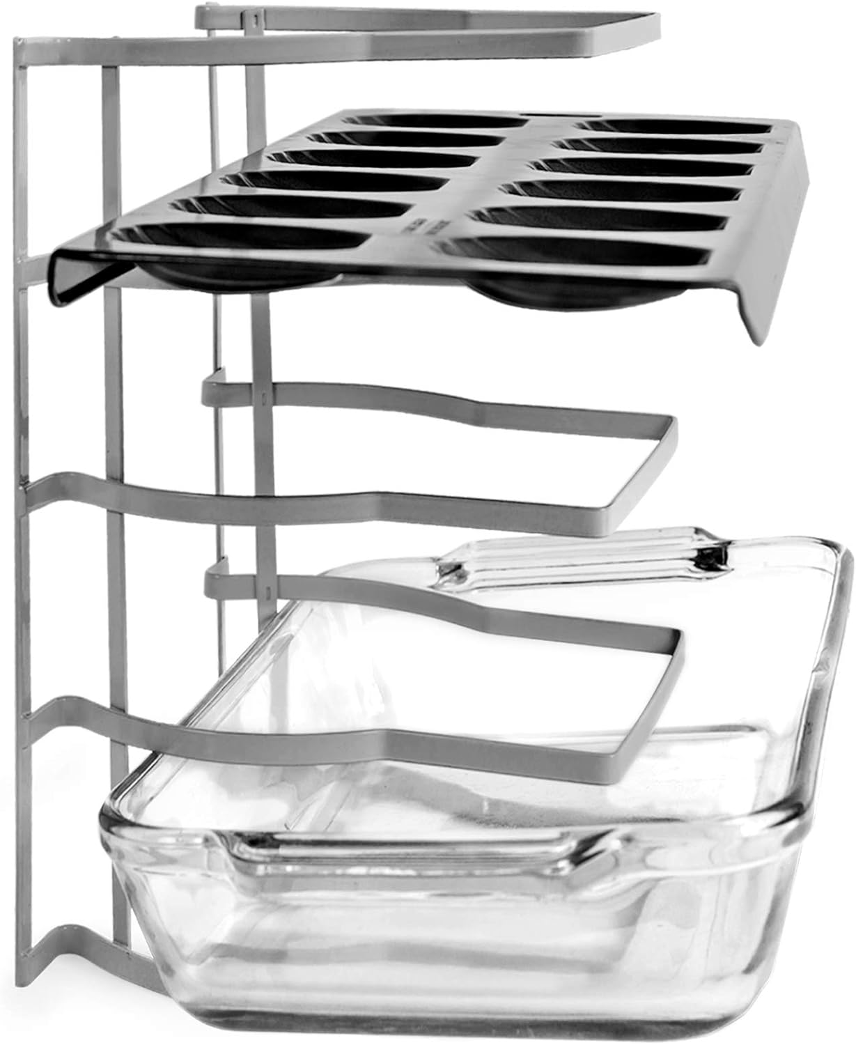 Amazon.com: Smart Design Premium Bakeware & Lid Storage Rack w/ 4 ...