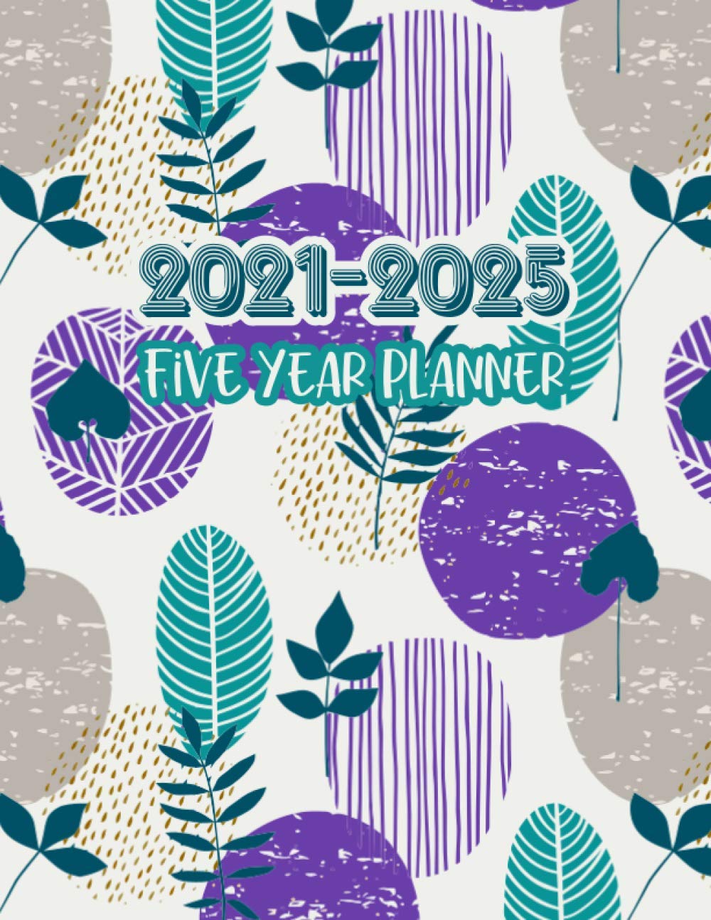 2021 2025 Five Year Planner Pretty Five Year Calendar Planner ...