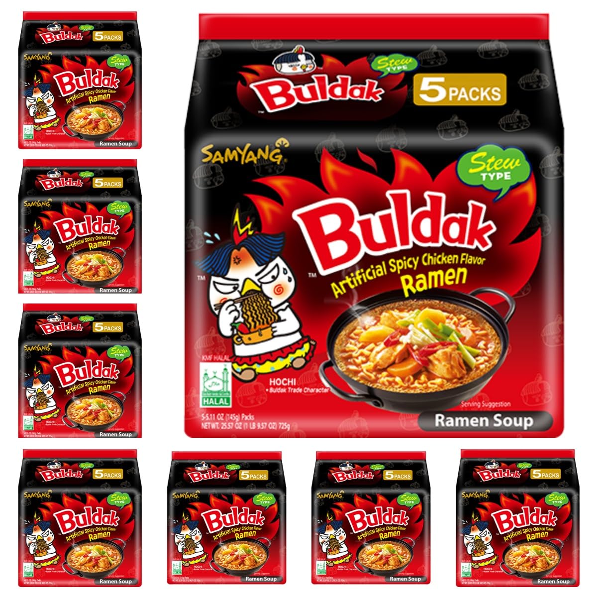 Samyang Buldak Ramen,Hot Chicken Ramen Noodles,Korean Ramen Instant ...
