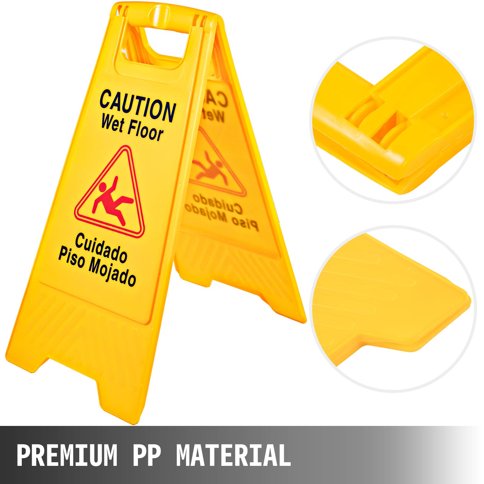 Snapklik.com : 16-Pack Caution Floor Signs, 25" Double-Sided Fold-Out ...