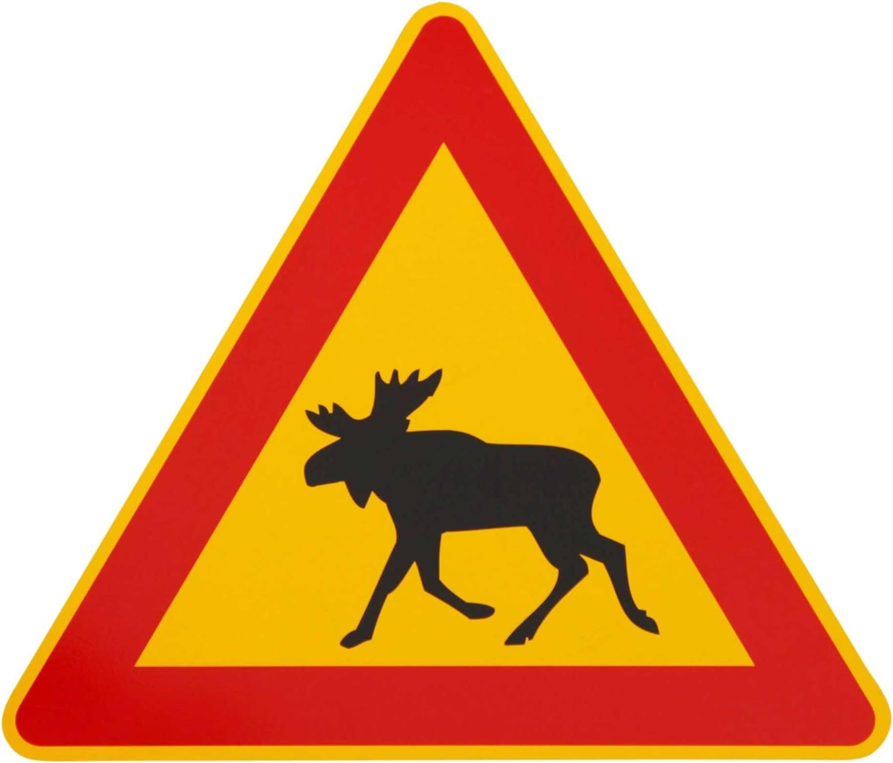 ORIGINAL Verkehrszeichen Nr. 101 m. Sonder-Symbol Elch 630 mm SL ...