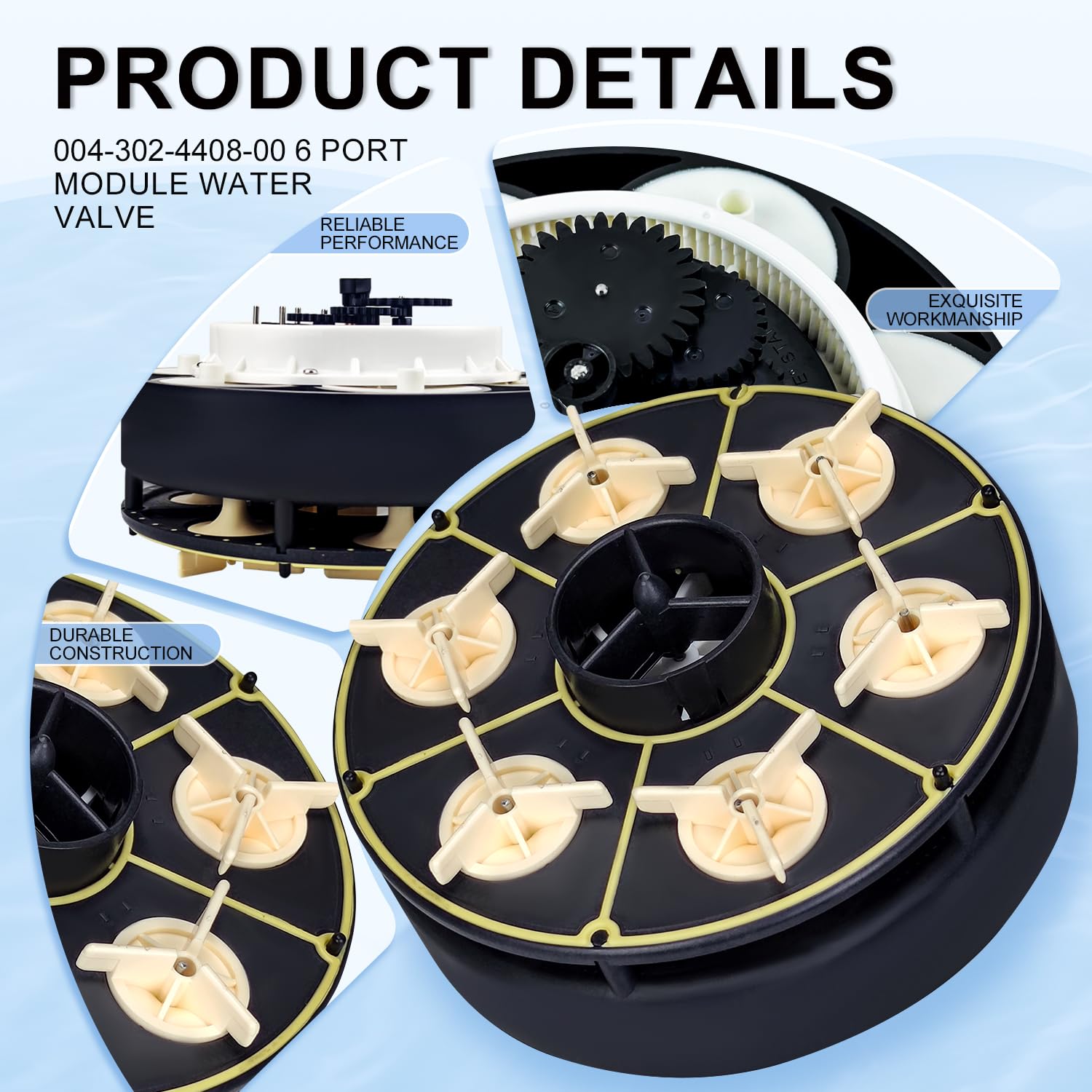 Snapklik.com : Yueidung 004302440800 6 Port Water Valve Module, Replace ...