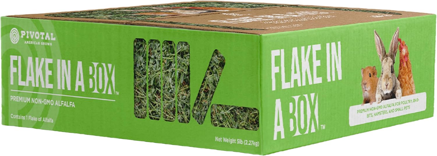 Amazon.com : Pivotal Flake in a Box, Premium Cultured Alfalfa Hay for ...
