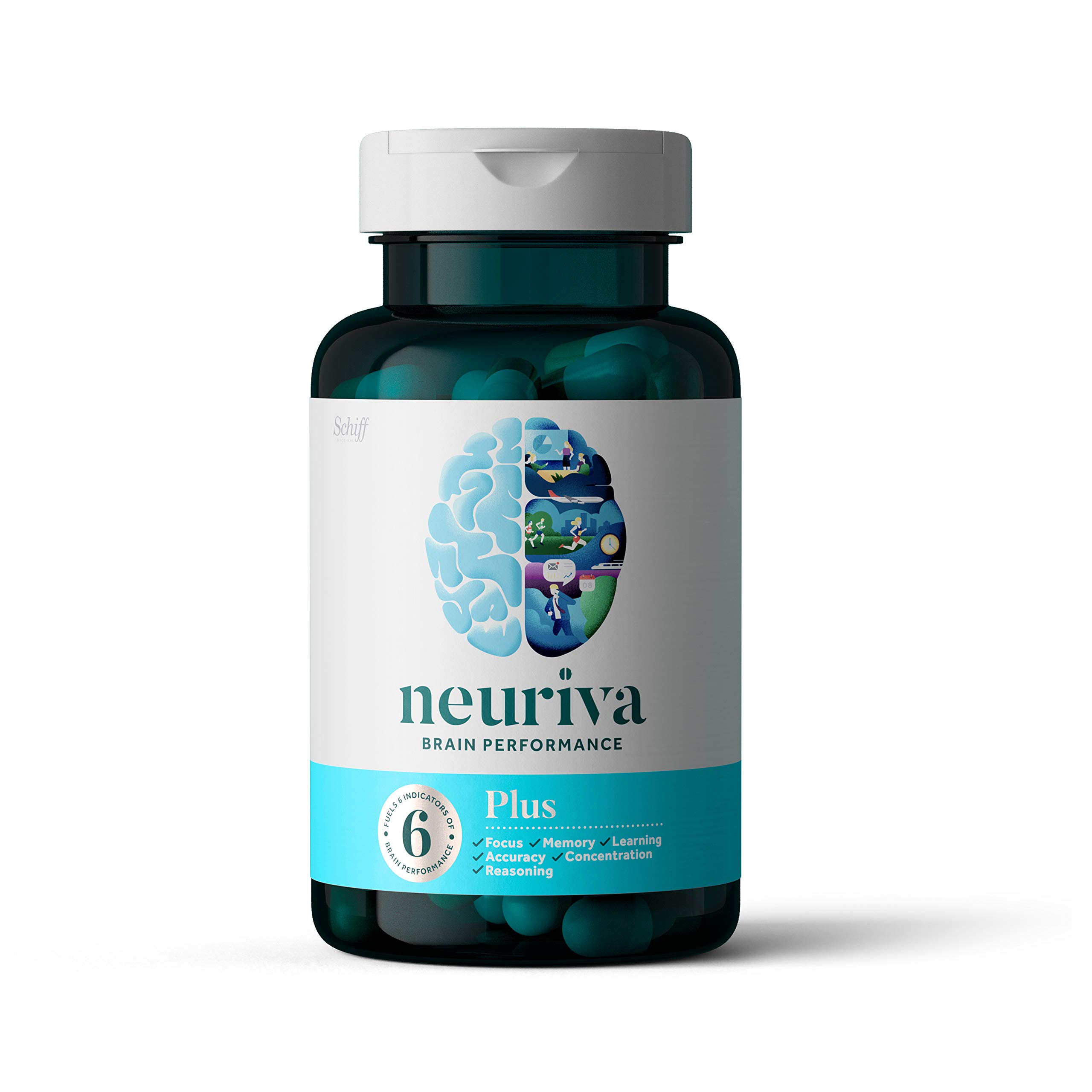 Fast-Acting Brain Supplement - NEURIVA Plus (30Count in a Bottle), Plus ...