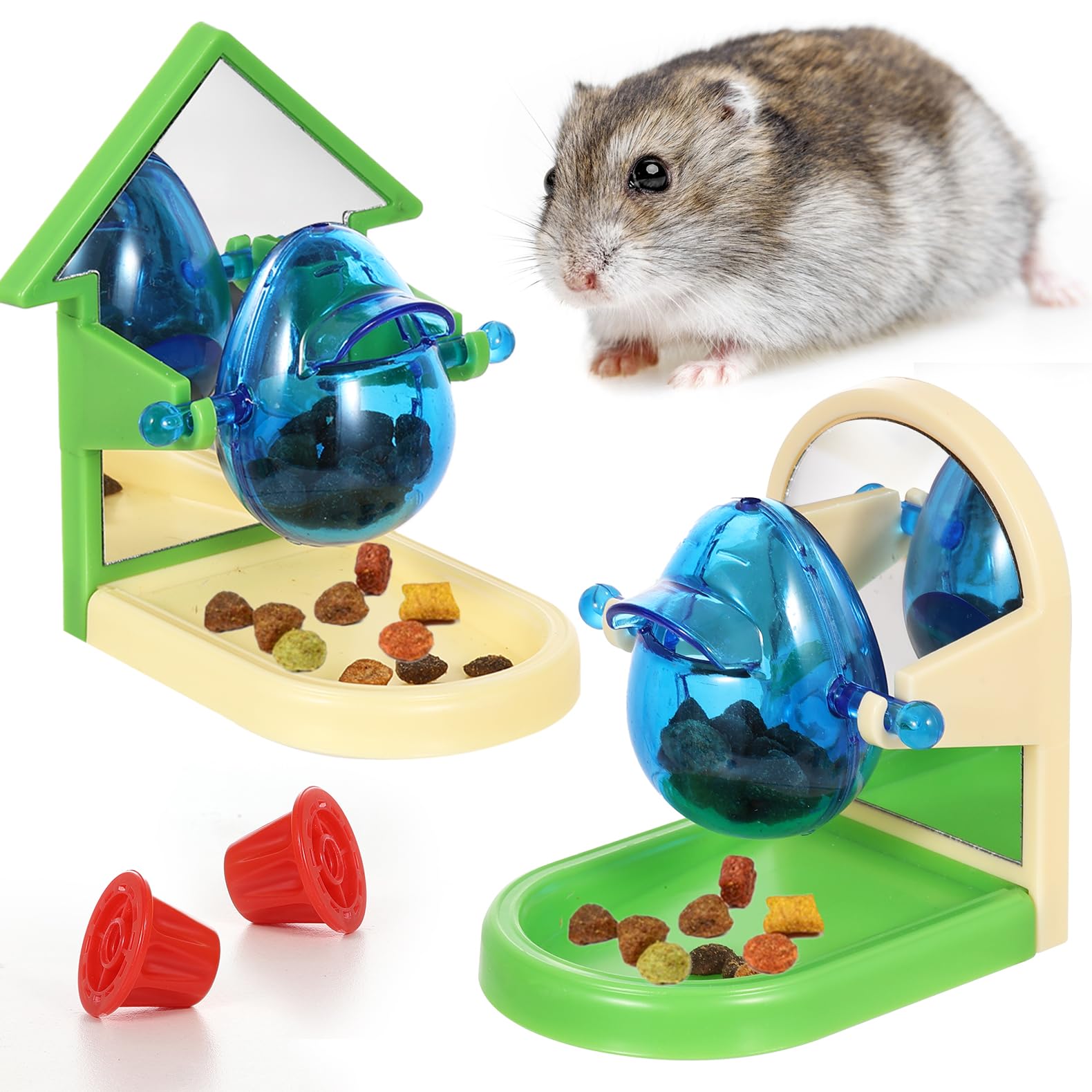 Amazon.com : NEOGULY 2 Pack Rat Enrichment Toys, Interactive Foraging ...