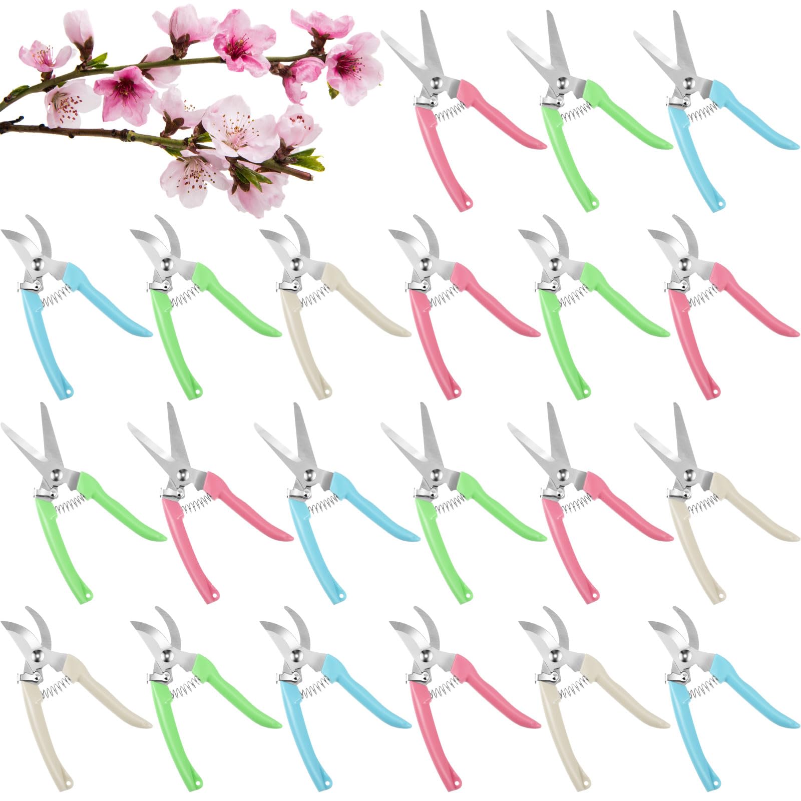 Amazon.com : Amylove 24 Pcs Garden Flower Shears, Floral Scissors ...