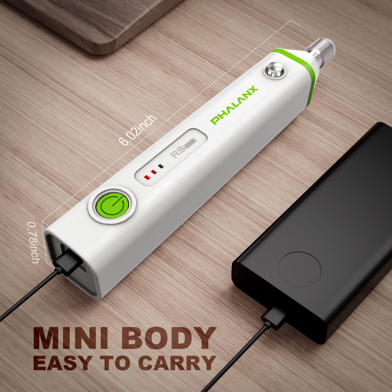 Snapklik.com : PHALANX Cordless Rotary Tool 3.7V Square Power Rotary Tool