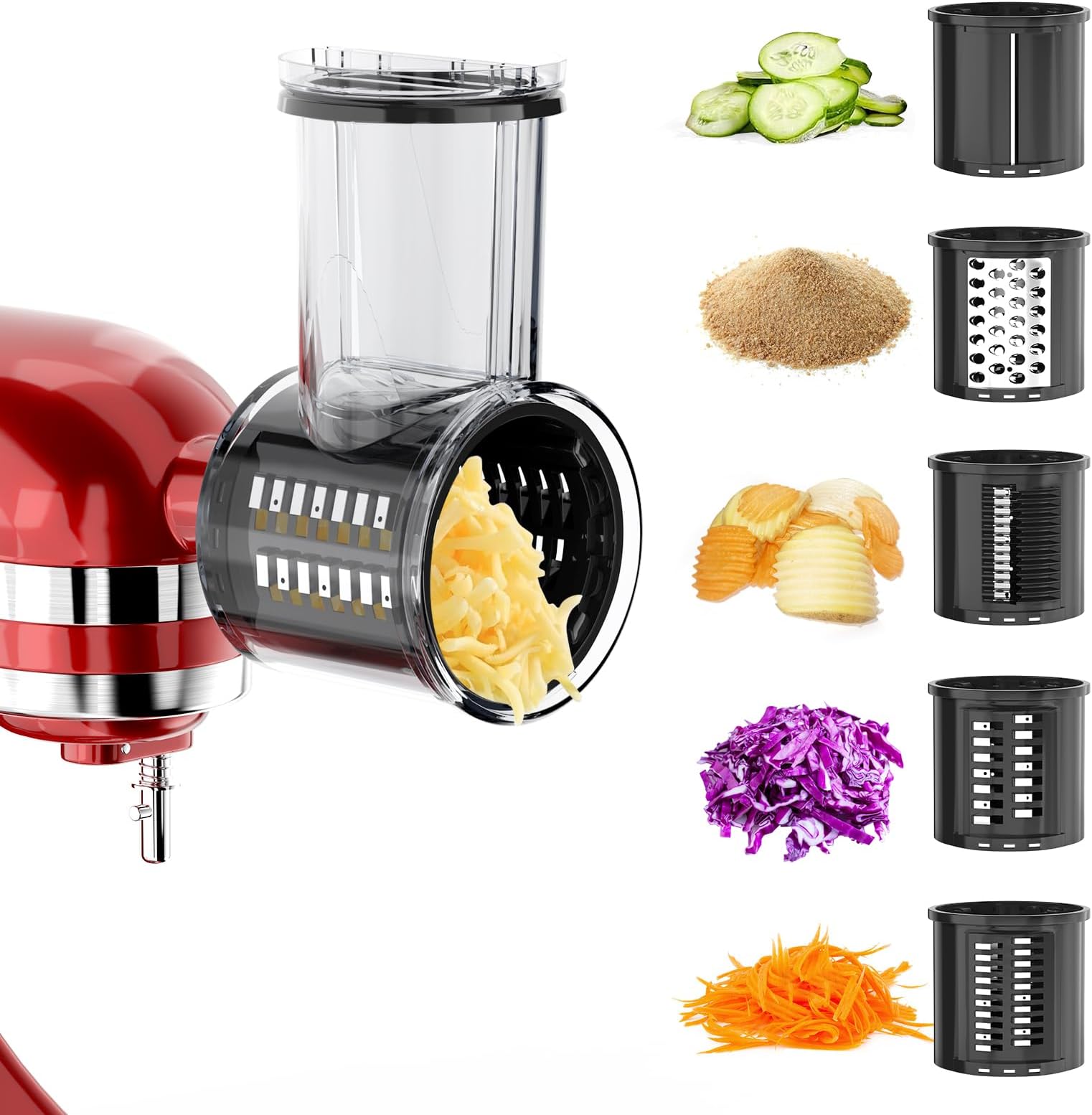 Amazon.com: Slicer Shredder Attachments for Kitchen Aid Stand Mixer ...