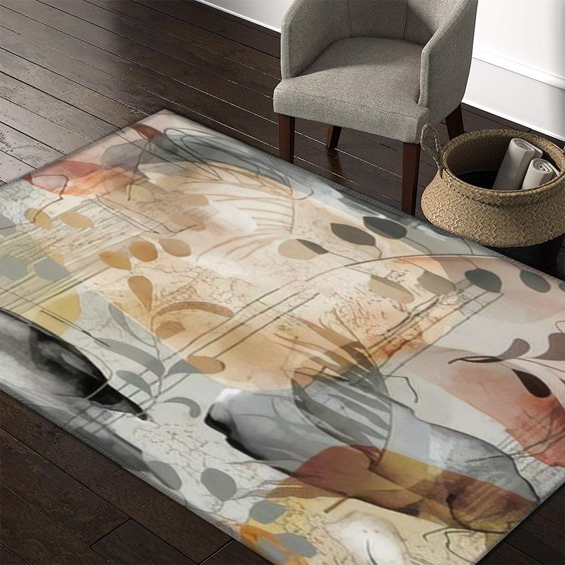 Amazon.com: Area Rug Beautiful Seamless Floral Pattern Palm Tropical ...