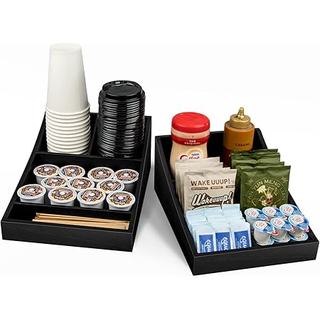 Amazon.com: ANBOXIT Coffee Station Organizer for Countertop, Coffee ...