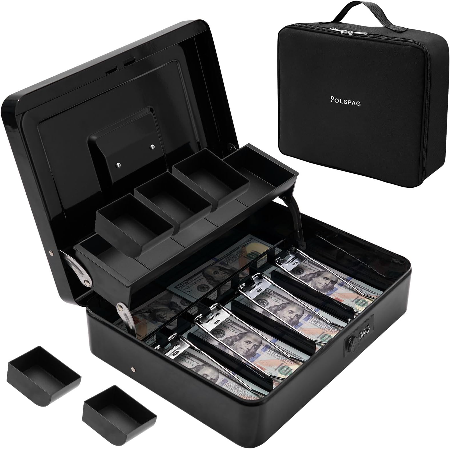 Amazon.com: Mintcraft TS0037 Cash Box with Combination Lock 7-7/8 W x 6 ...